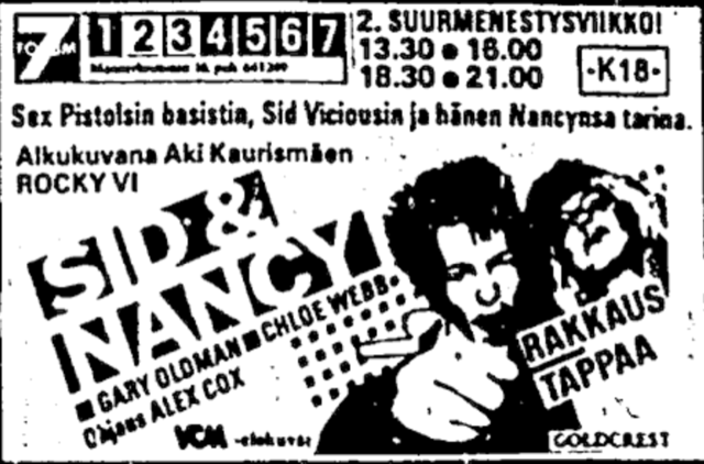 SID & NANCY - Cinema Orion